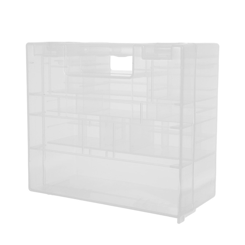Battery Holder Case: Plastic Organizer Box Fits Standard AA, AAA ...