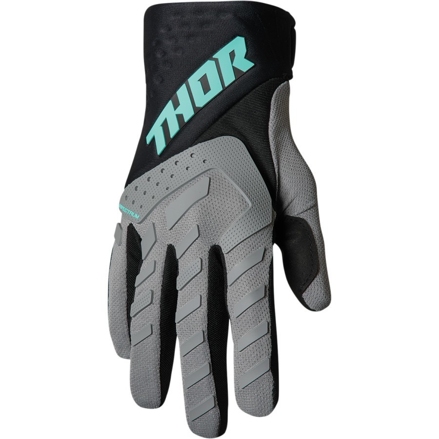 Thor Spectrum Gloves - Offroad Dirt Bike Motocross ATV Gray - Men's ...