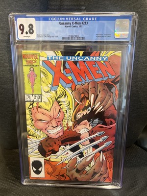 Uncanny X-men 213 Cgc 9.8 Wolverine Sabertooth | eBay