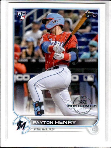 2022 Topps 582 Montgomery Club Foil Stamped Payton Henry RC ROOKIE #611 ...