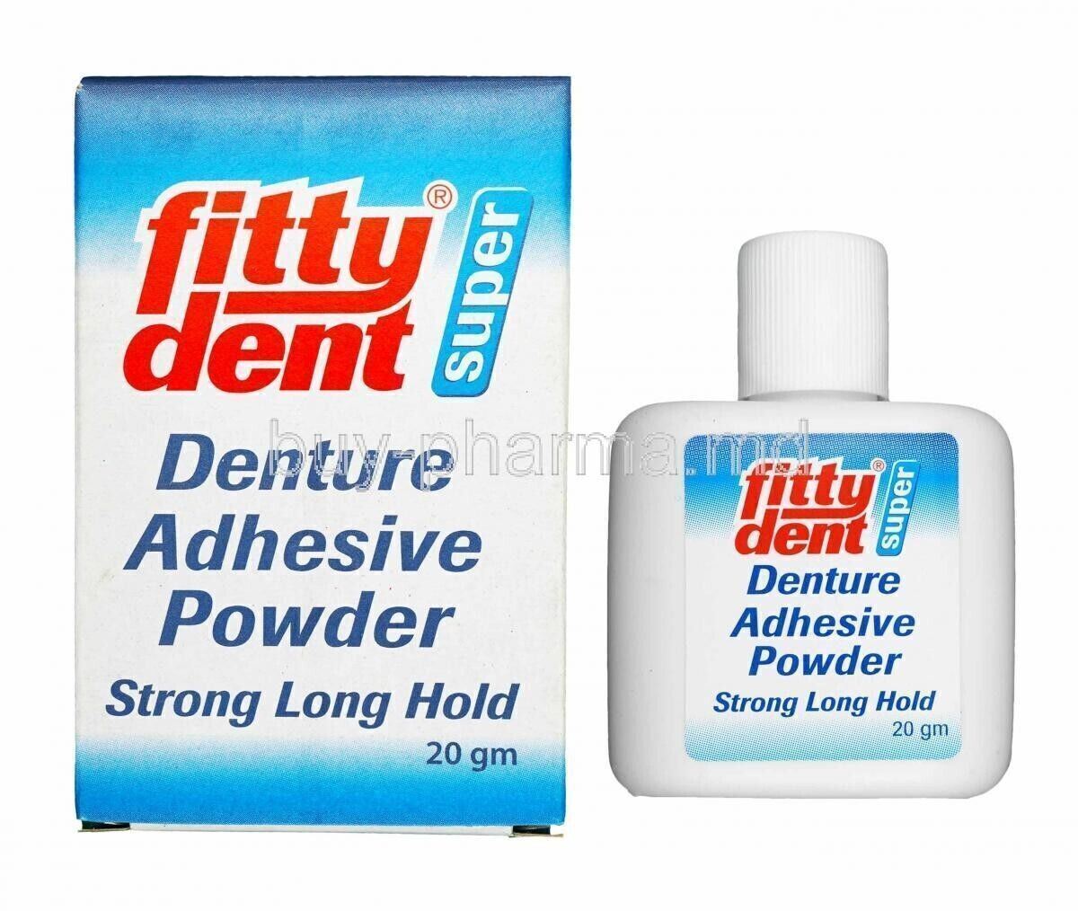 Fittydent Super denture Adhesive Powder 20GM Waterproof control denture ...