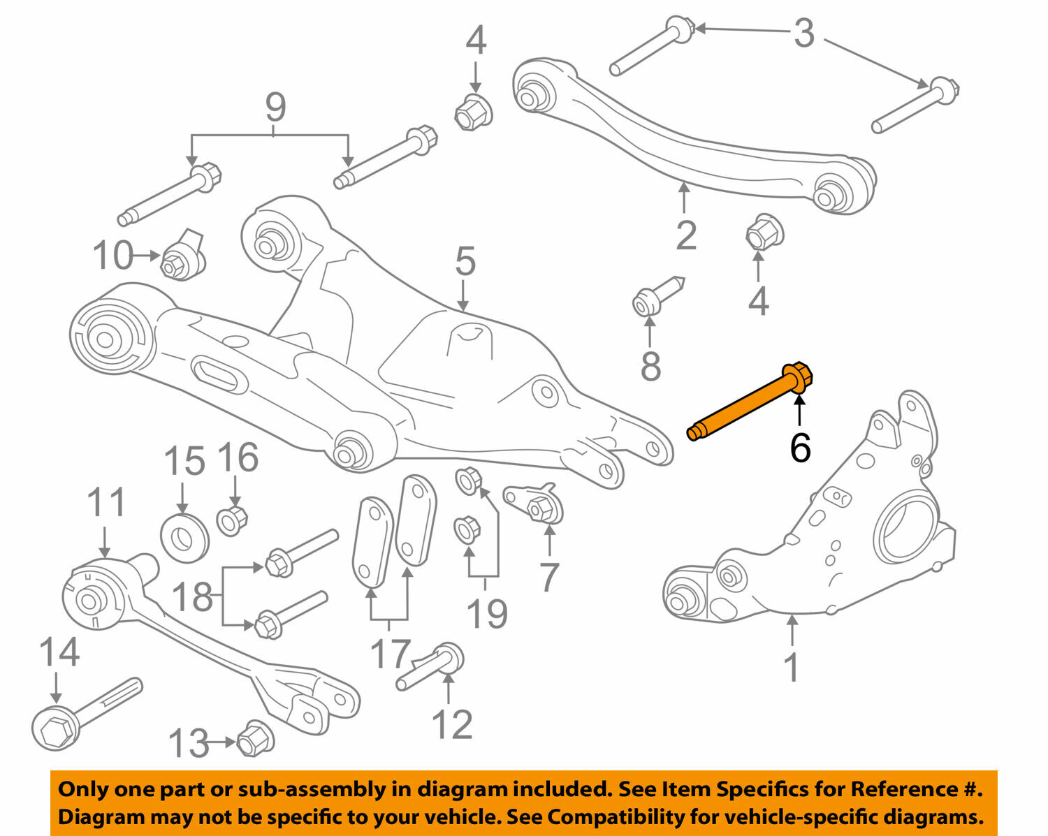 JAGUAR OEM 2017-18 XE Rear Suspension-Lower Control Arm Bolt T2H3774 | eBay