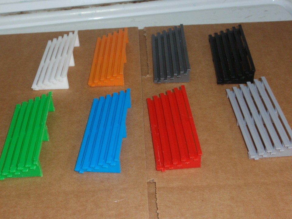 HO Scale Bleachers 4 Pack - Custom colors - You pick the colors you ...