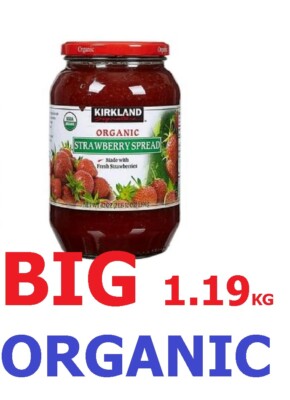 TOP QUALITY KIRKLAND SIGNATURE ORGANIC STRAWBERRY BIG 1.19KG SPREAD JAM ...