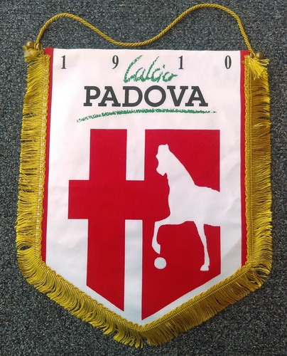 Calcio Padova 1910. Italian football club, BIG FLAG VINTAGE - 28X33 cm ...