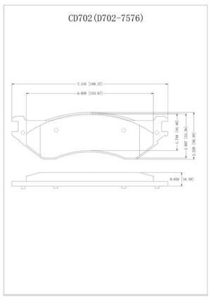Disc Brake Pad Set-Disc Brake Pad EVS Friction CD702 for sale online | eBay