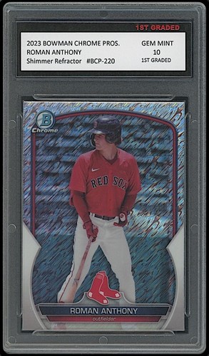 Roman Anthony 2023 Bowman Chrome Shimmer Refractor Rookie Card 1st ...