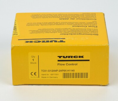 TURCK TC01-G1/2A4P-2AP8X-H1140 FLOW CONTROL SENSOR, NEW! | eBay