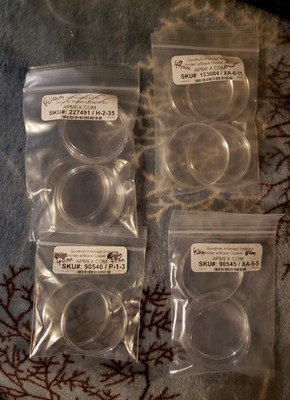 * LOT OF 31 COIN CAPSULE HOLDERS (12 X 40MM / 3 X 38MM / 4 X 41MM / 12 ...