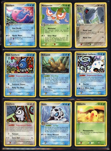 Pokemon Cards - Part Complete Non Holo Ex Hidden Legends Set - 34 Cards ...