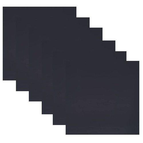 6 Pcs ABS Plastic Sheets 1/16 inch Thick Black Abs Board Sheet Flexible ...