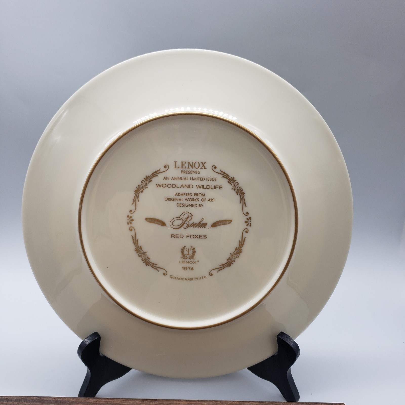 1977 Lenox Boehm Woodland Wildlife Red Fox Collector Plate (J) | eBay