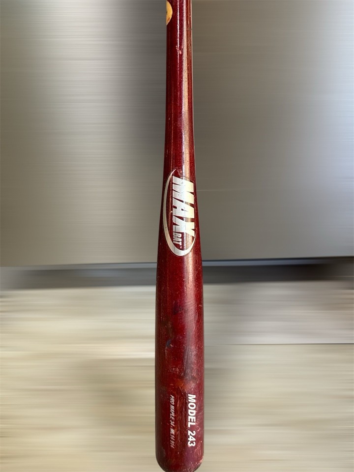 MLB used Max Bat Pro Maple 243 - Red Oak 34in | eBay