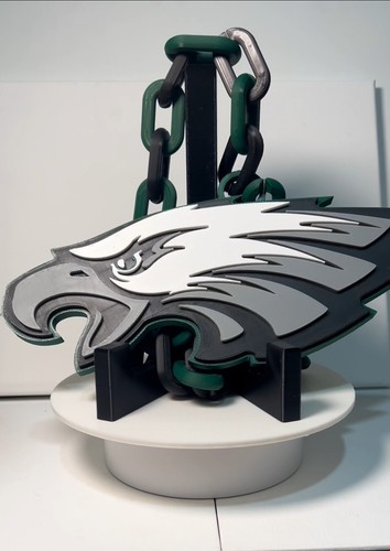 NFL Philadelphia Eagles Giant Fan Logo Necklace 11”w With 18” Matching ...