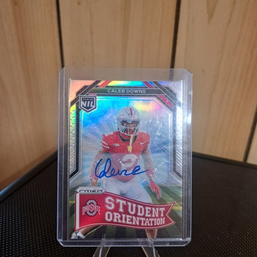 2025 Panini NIL Ohio State Caleb Downs Student Orientation Silver Auto ...