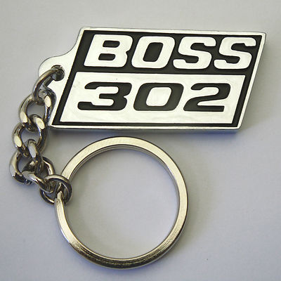 BOSS 302 Keychain Key Chain Black Chrome, Brand New, suit Mustang Ford ...