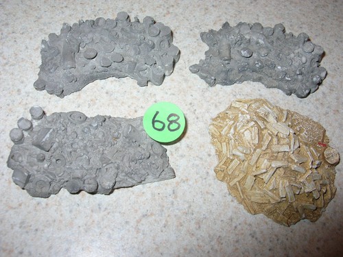 68. LOT of 4 Different HO Scale FIREWOOD PILE / TRASH HEAP SCRAP PILES ...