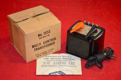 ORIGINAL LIONEL 1033 90-WATT TRANSFORMER IN OB - POSTWAR - NO RESERVE ...