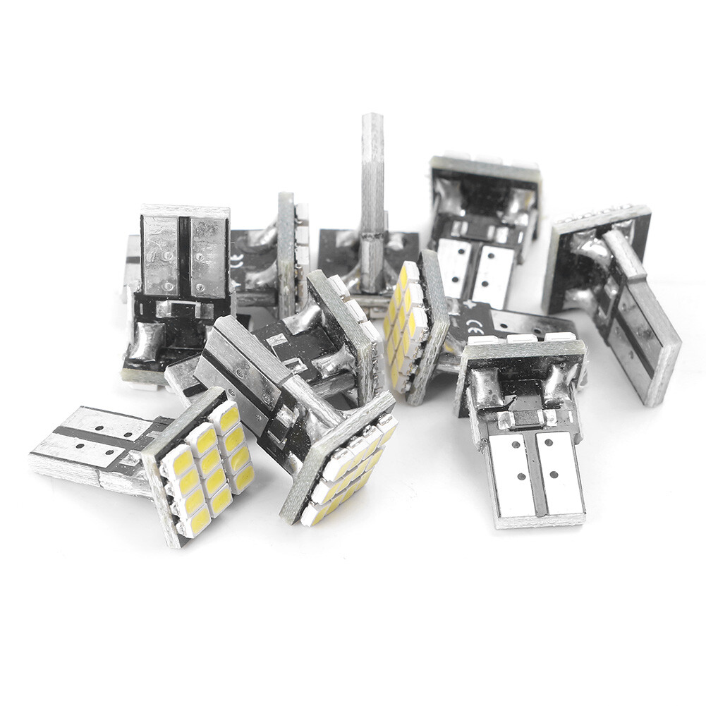 10x T10 1206 12 SMD Car Map Reading Lamp Bulb turn signal indicator ...