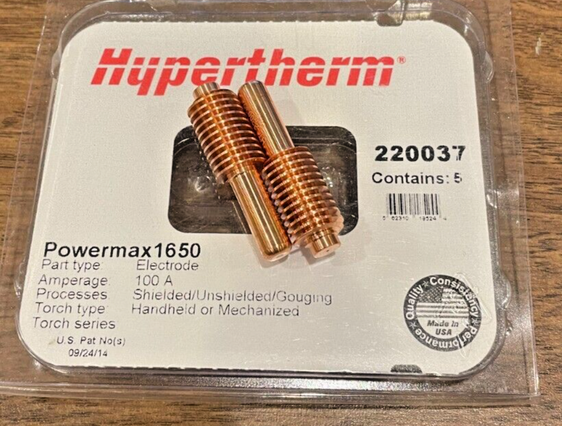 PowerMax 1650 Hypertherm Electrode 100a 220037 With for sale online | eBay
