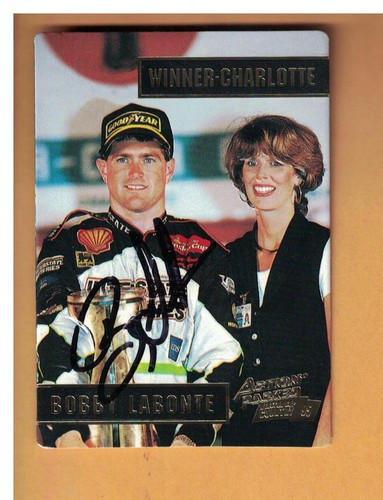 Bobby Labonte Autographed 1995 ACTION PACKED PROMO NASCAR Racing Card ...