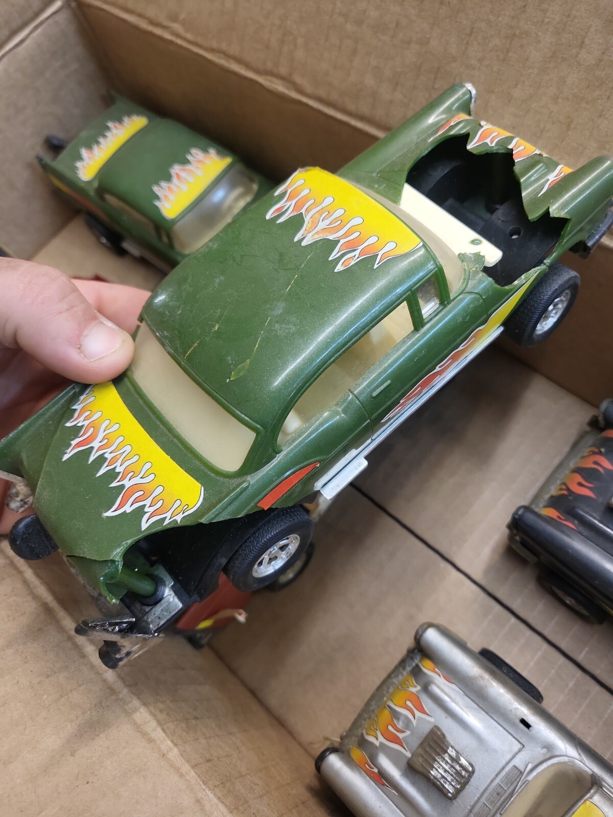 YTC Pull String Car 1957 Chevy Hot Rod Racer Toy Cars Vintage Lot of 6 ...