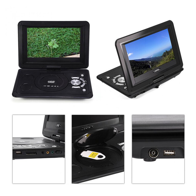 13.9" Portable DVD Player HD with Game 16:9 LCD Widescreen Card Reader ...