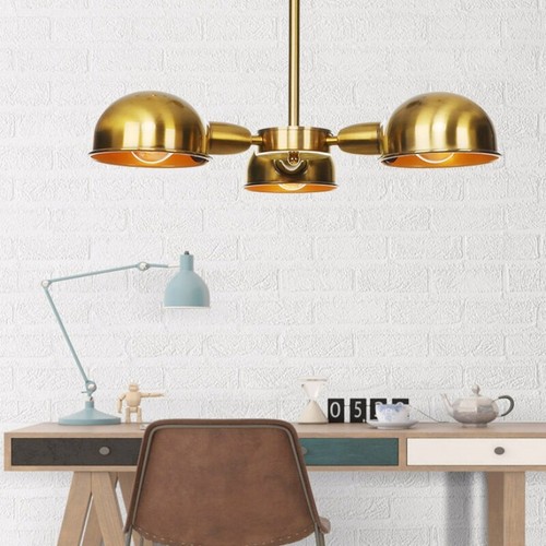 Gold Pendant Lights Bedroom Ceiling Light Kitchen Retro Lamp Chandelier ...