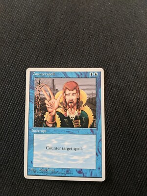 Counterspell Card 1994 Revised Edition Magic the Gathering Light Play ...