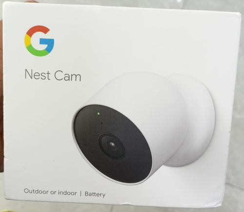 GOOGLE NEST CAM INDOOR / OUTDOOR WIRE FREE SECURITY CAMERA GA01317-US SNOW | eBay UK