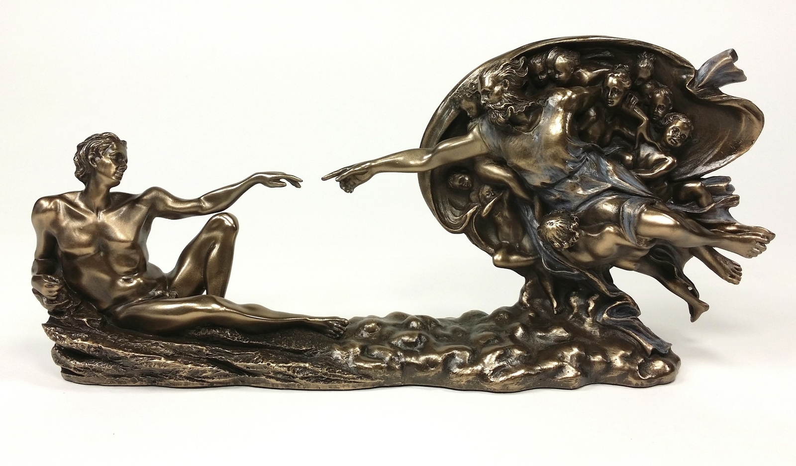 10 1/4 inch Creation of Adam God Genesis Statue Sculpture Antique ...