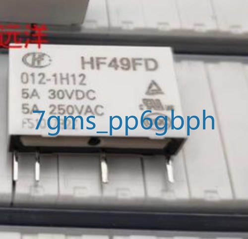 3 PCS NEW Hongfa HF49FD 012-1H12 Normally open relay 12VDC 5A 4 pin | eBay