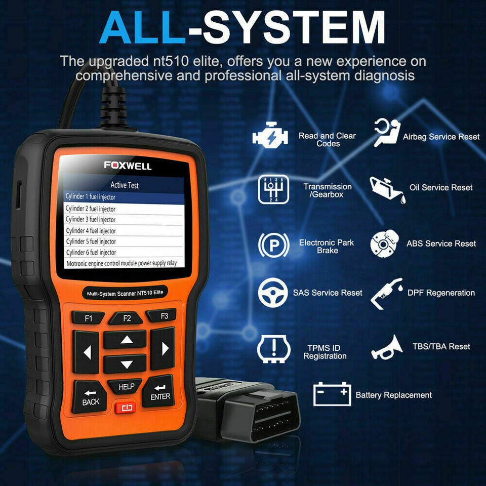 NT510 Elite for GM OBD2 Scanner Full System Active Test Code Reader ...