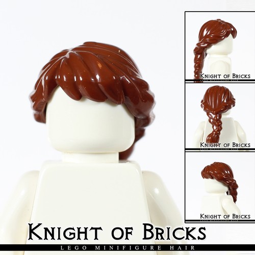 LEGO Minifigure Hair BROWN 88286 Female Girl Ponytail Long French ...