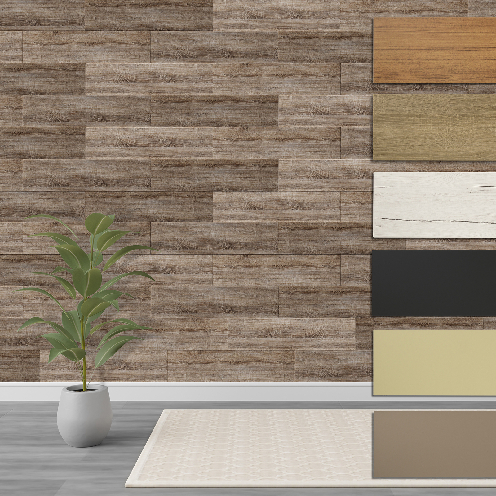 Paneele MDF Holzpaneele Wandpaneele Wandverkleidung 1,04 m² Holz Natur ...