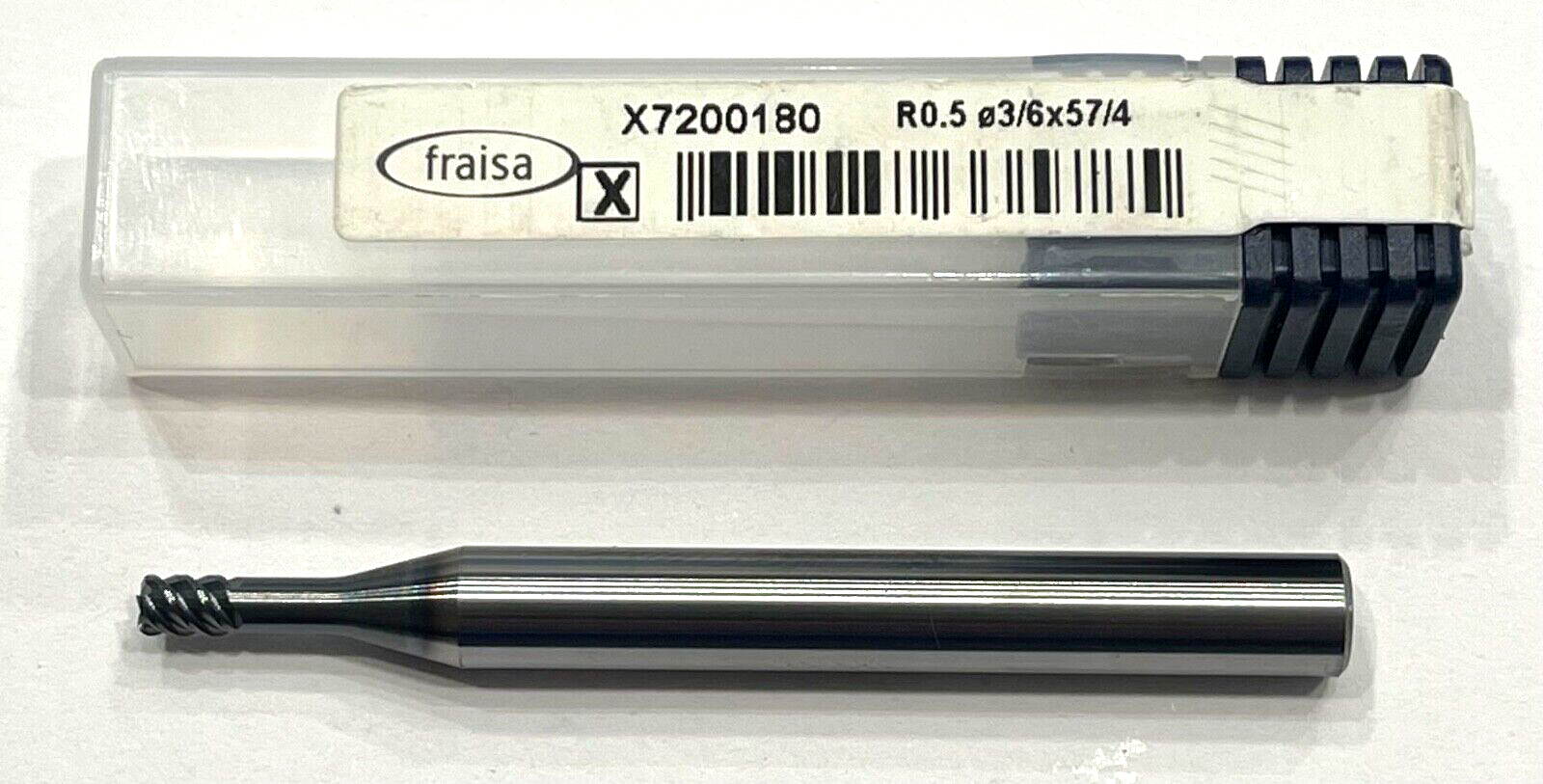 Fraisa 3mm Carbide End Mill 3xD 4 Flute X-AL Coating 0.5mm Radius X ...