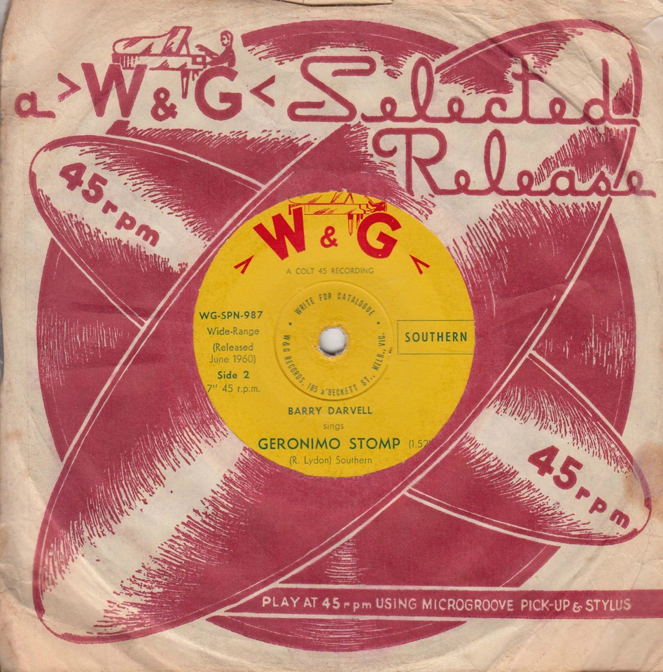 BARRY DARVELL How Will It End / Geronimo Stomp 45 - W&G - Rockabilly | eBay