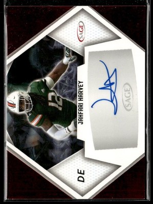 2023 SAGE HIT #A-JH Jahfari Harvey Autographs Silver (Low Series) | eBay