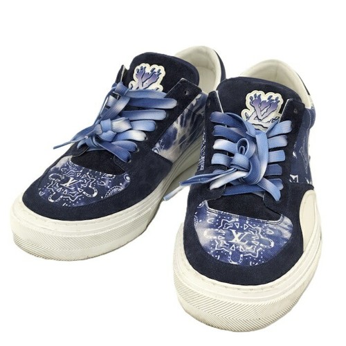 LOUIS VUITTON Low Cut Sneakers LV Original Line Monogram Paisley Navy ...