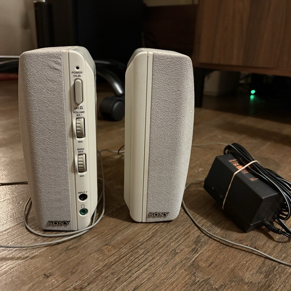 Sony SRS-PC50 Computer Speakers Vintage Audio System Portable Music ...
