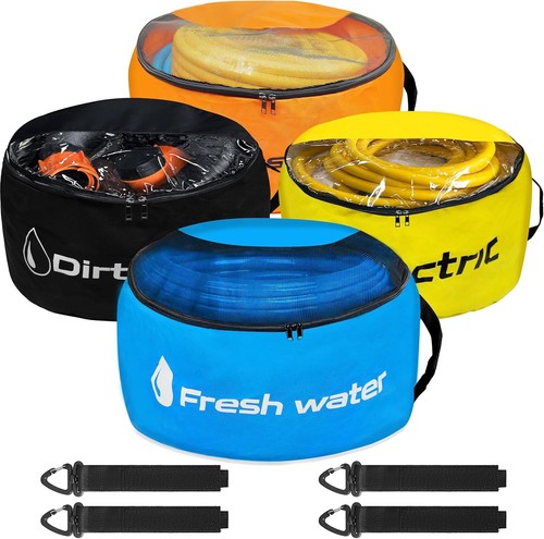 Rv Sewer Hose Storage 4 Pack, Upgrade Zipper Closure Waterproof Rv ...