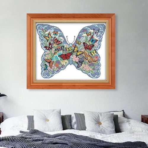 Stamped Cross Stitch Kits For Beginners 14CT 48x41cm DIY Handmade ...