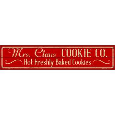 Mrs Claus Cookie Co Novelty Metal Street Sign ST-650 | eBay
