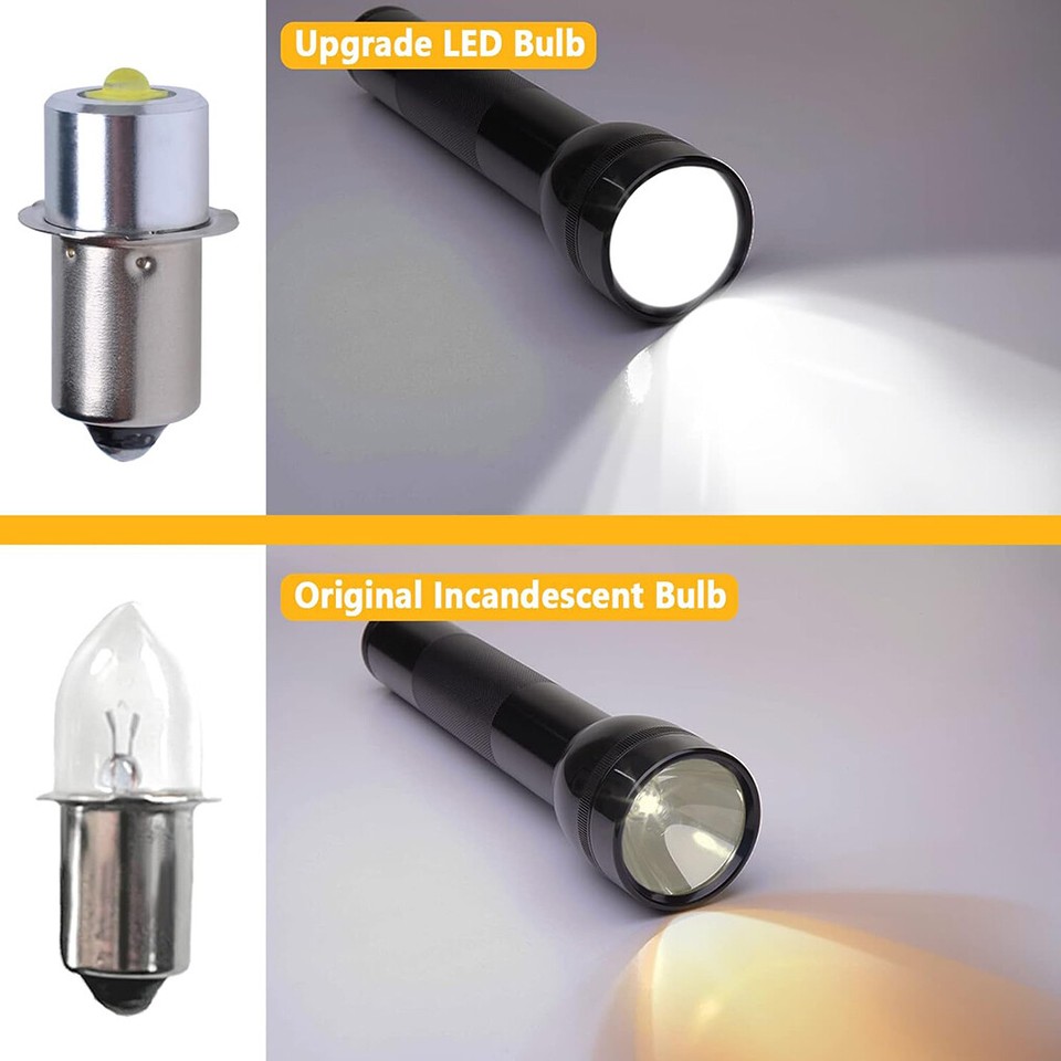 (4) 19.2 VOLT Flashlight Worklight Replacement White LED Bulbs 19v for ...
