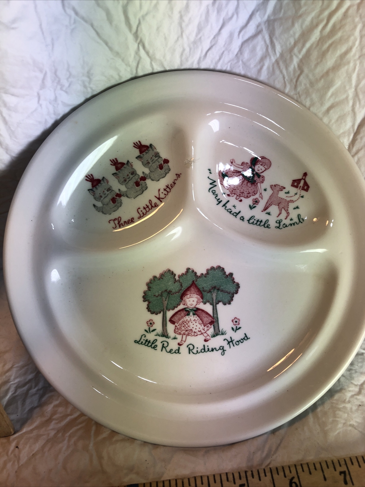 Walker China, Bedford, Ohio, Child's Divided Plate Circa 1963 ...