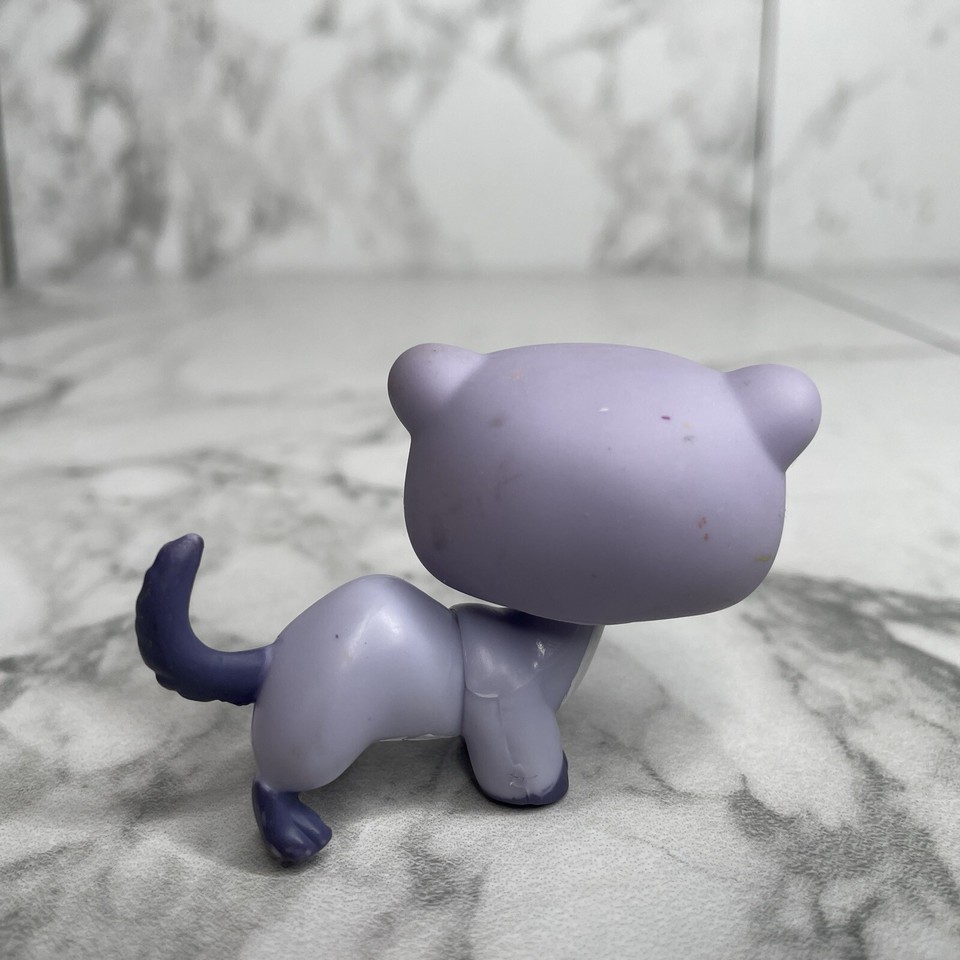 Littlest Pet Shop LPS #482 Ferret Purple With Flower On Chest And ...