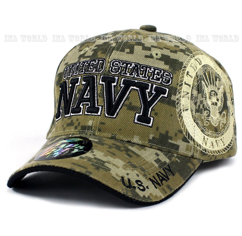 U.S. NAVY Hat USN Military NAVY Official Licensed Embroidered Baseball ...