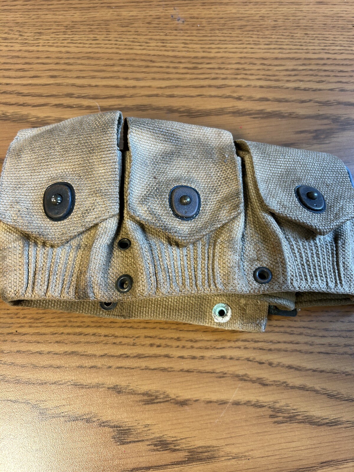 WW 1 US M1910 Light Tan Web Cartridge Belt 10 pocket nov. 1918 Good ...