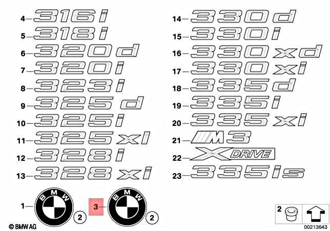 Genuine BMW E93 E93N Cabrio BMW Emblem Badge OEM 51147146052 | eBay
