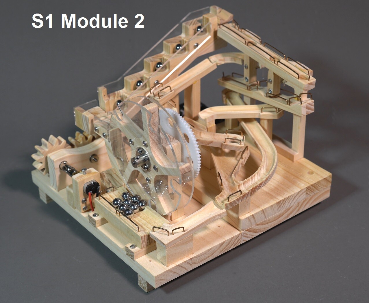 Kinetic Art Rolling Ball Sculpture Marble Machine S1 Stair Mechanism | eBay